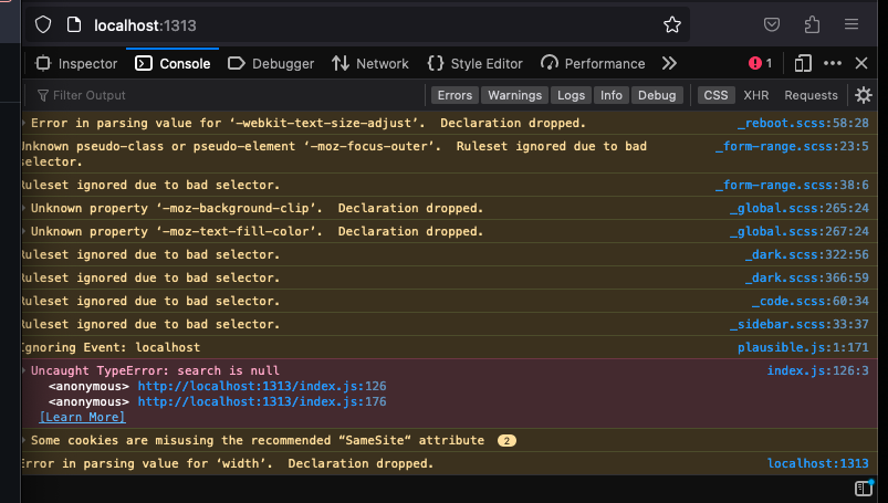 Address Firefox Console Warnings · Issue 1563 · Filecoin Projectfilecoin Docs · Github