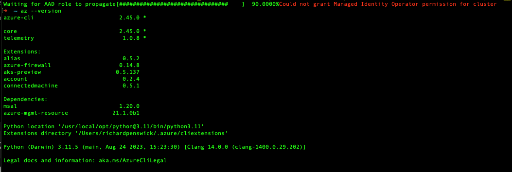 Az Aks Pod Identity Add Fails To Add Role Assignment · Issue 26121 · Azure Azure Cli · Github