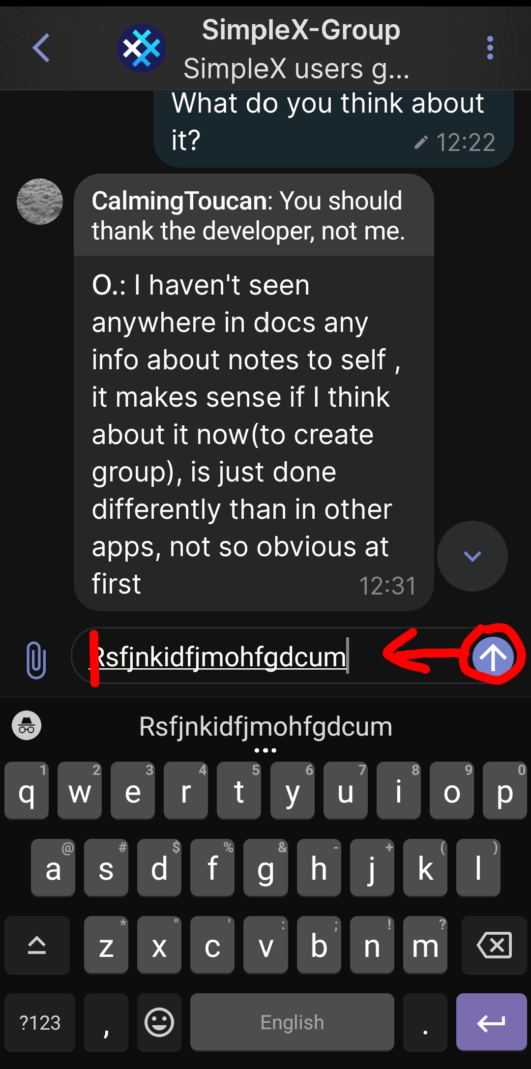 Slide to send a message: to avoid accidental touches · Issue #1519 · simplex-chat/simplex-chat ...