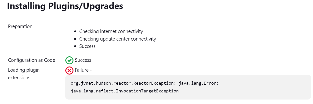 Configuration As Code Plugin Gets Installed But Plugin Extension Installation Fails · Issue