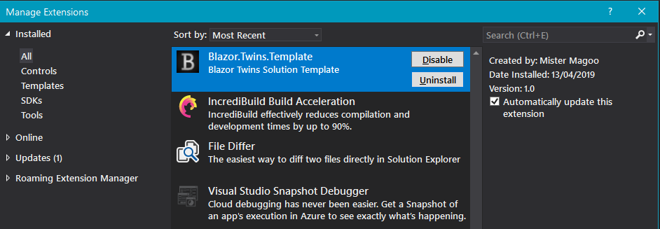 Template Not Showing Up Issue 2 SQL MisterMagoo BlazorTwins GitHub