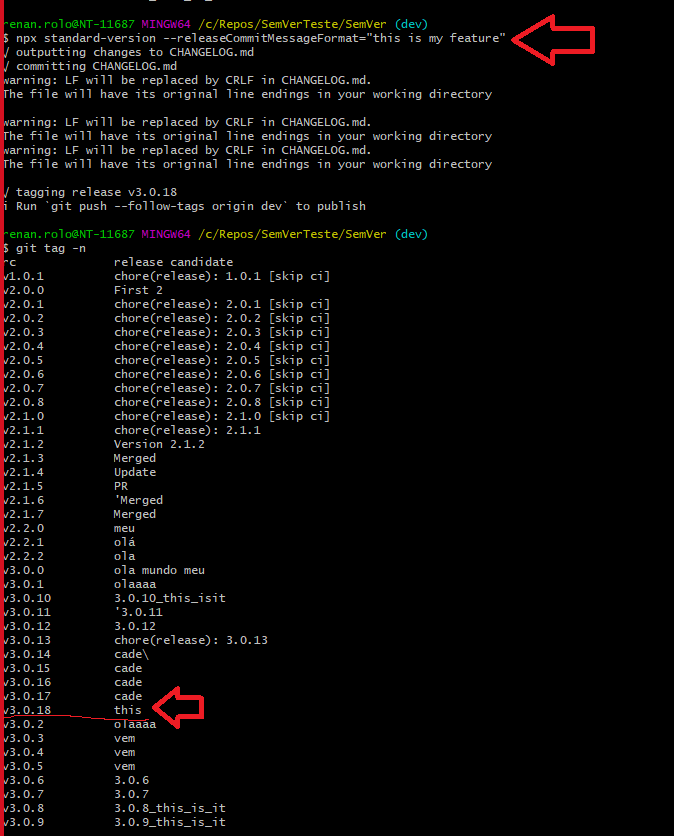 releaseCommitMessageFormat croping message after first empty space · Issue #831 · conventional ...