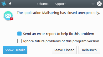 On Linux, exiting the application doesn't truly exit · Issue #1563 · Foundry376/Mailspring · GitHub