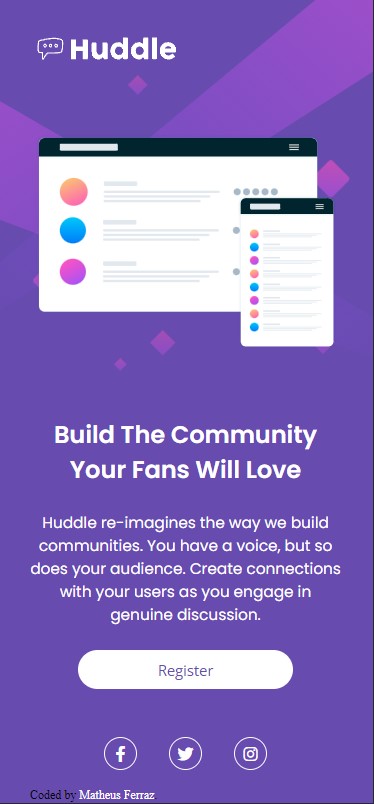 GitHub - MaThIaXs/HuddleLandingPage