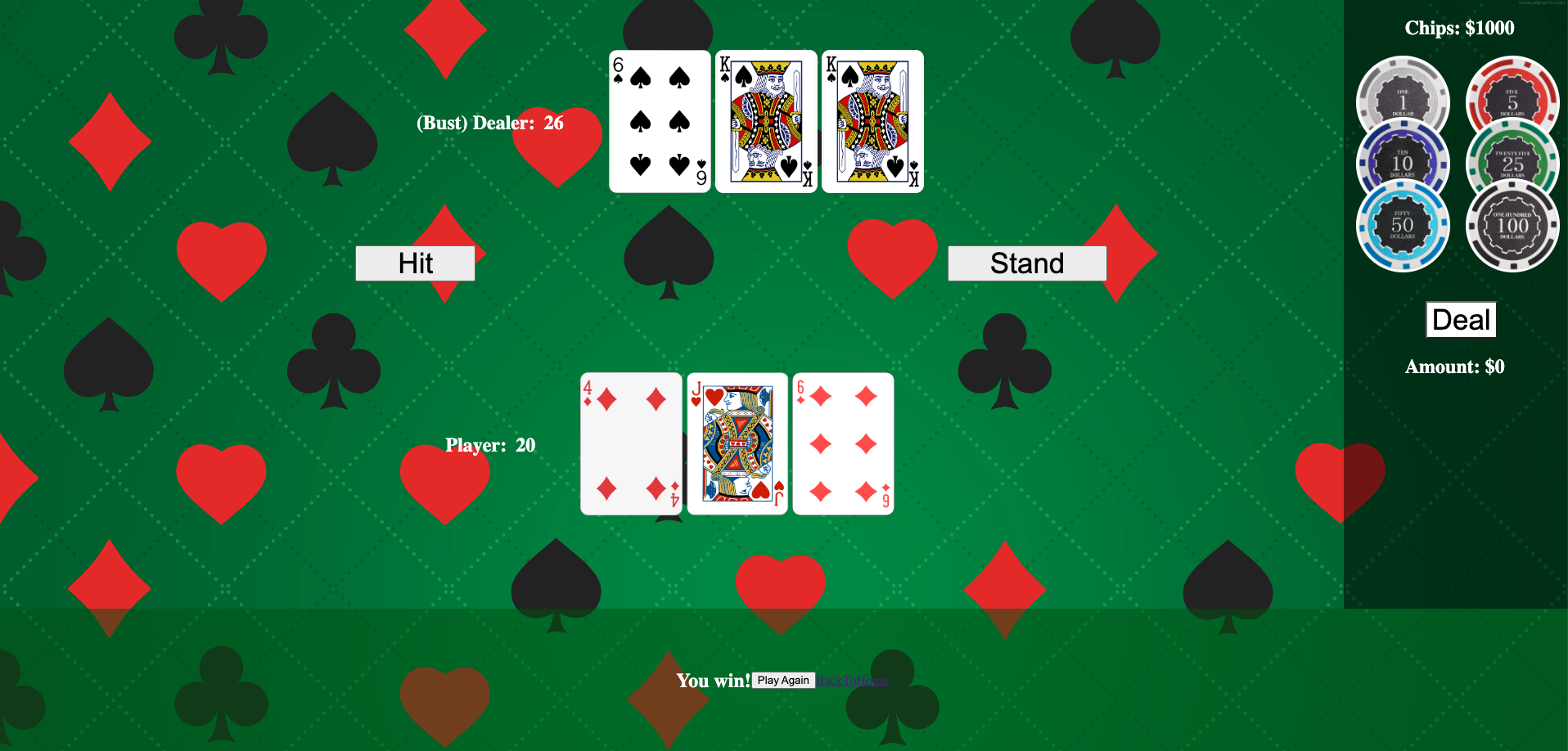 GitHub - EddieYuabov/BlackJack