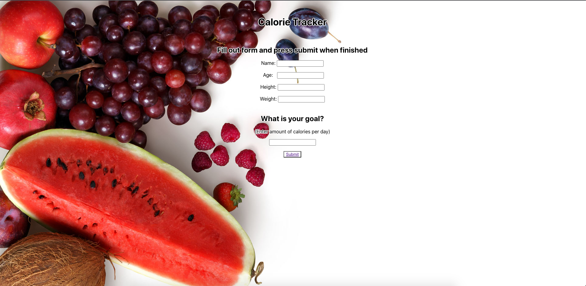 GitHub - EddieYuabov/Calorie-Tracker