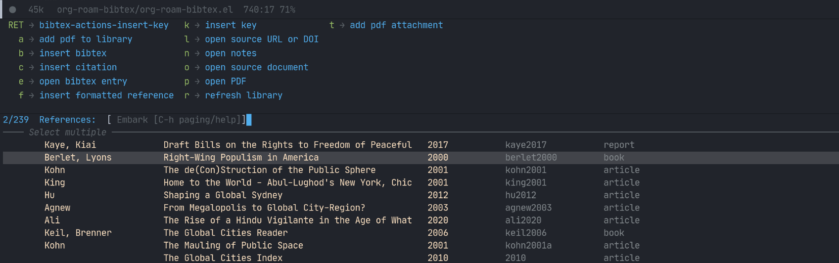 Make it quick and easy to open a "file" referenced from a BibTeX entry ...
