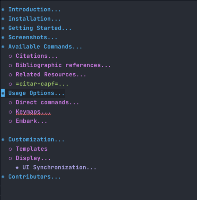 revise README, add texinfo? · Issue #636 · emacs-citar/citar · GitHub