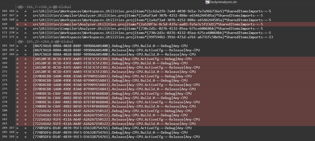 Opening the solution with VS 16.6.2 always changes the sln · Issue #3745 · dotnet/roslyn ...