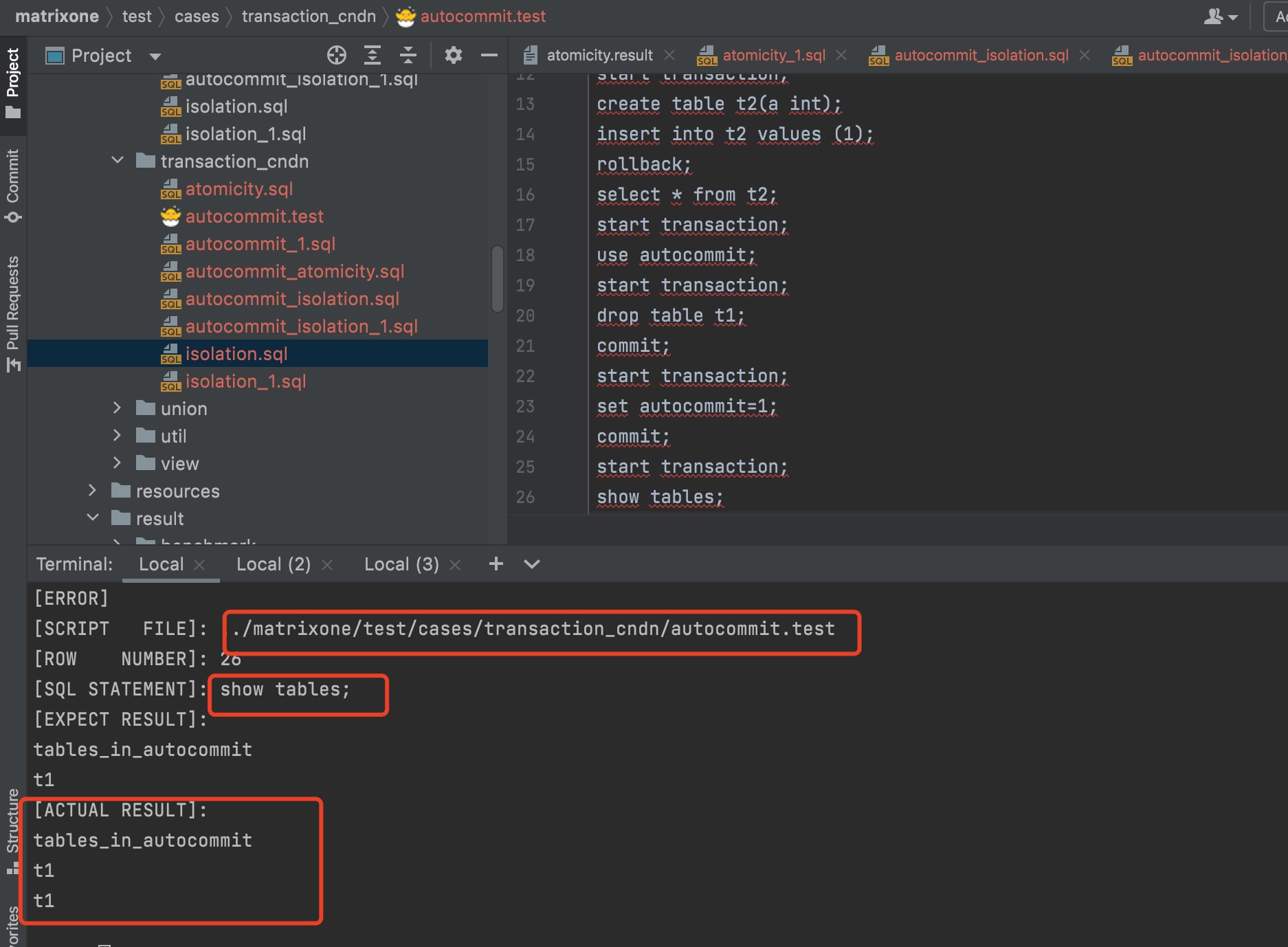 Bug Distributed Transaction Show Table Returns Two Tables With The Same Name · Issue 5835 8928