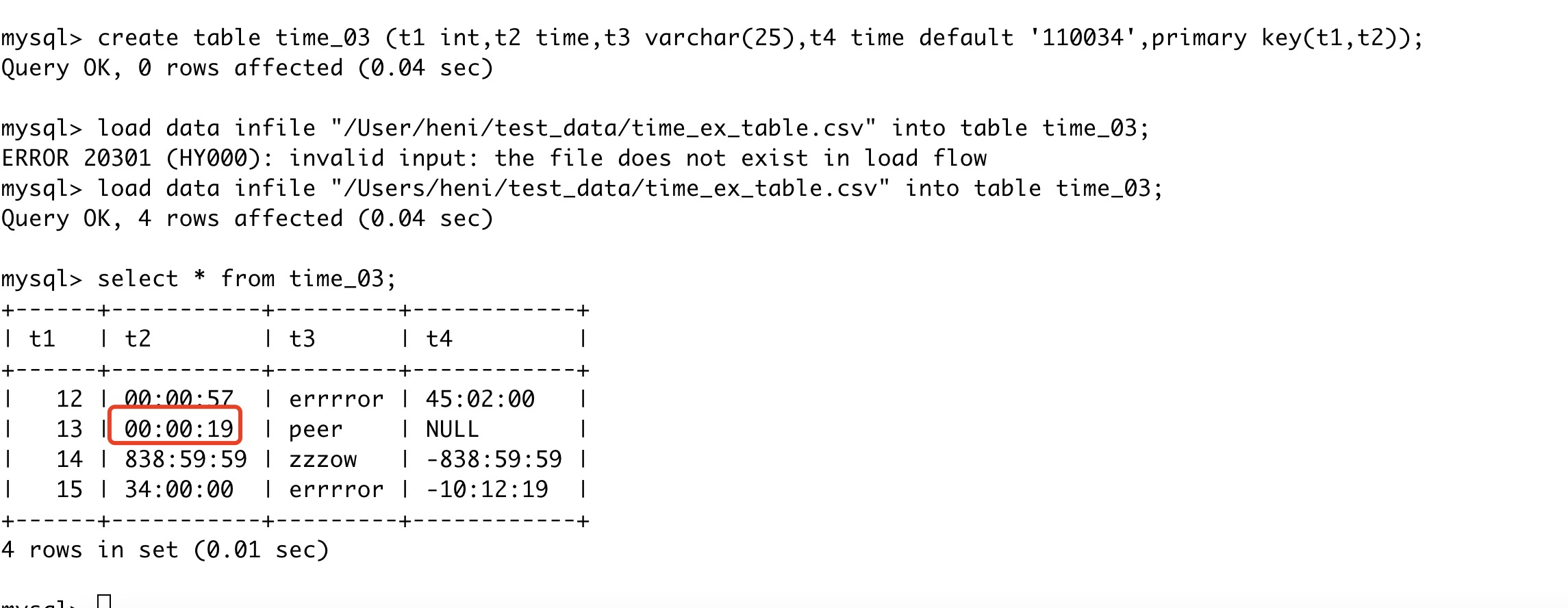 [bug] Load Data Out Of Range Time Type Report Datetime Error · Issue 6196 · Matrixorigin