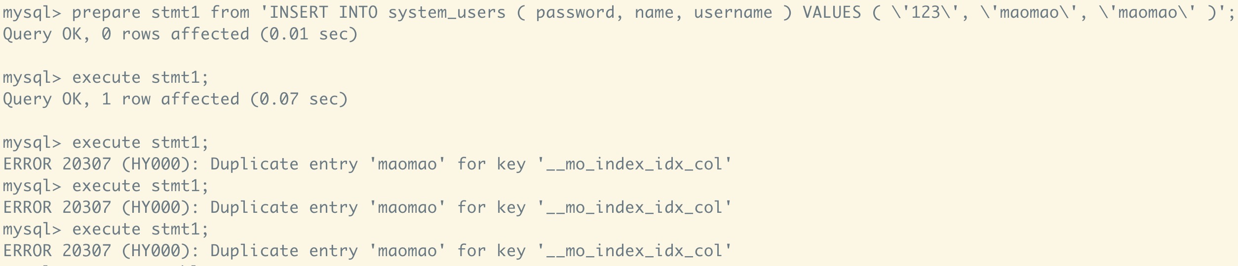 [Bug]: Unique constraint doesn't take effect when executing concurrent insert · Issue #7499 ...