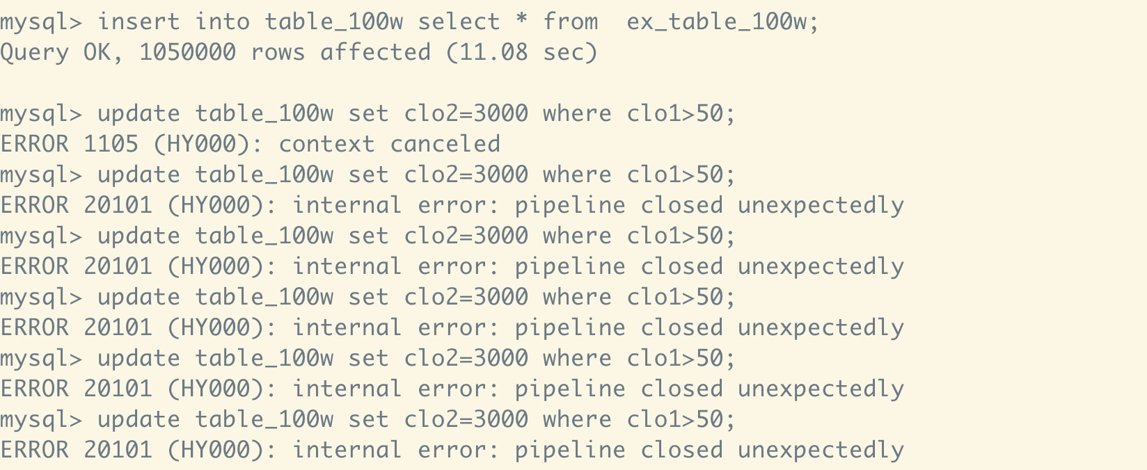 [Bug]: kill update and delete sql reported panic error · Issue #7615 · matrixorigin/matrixone ...