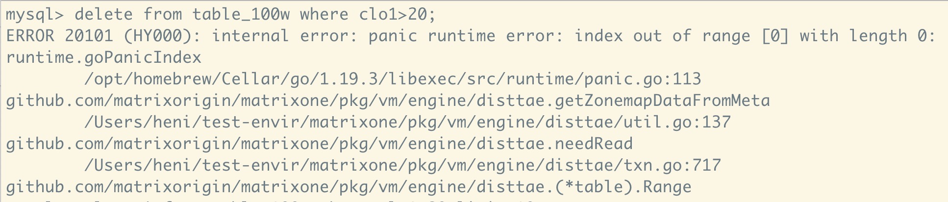 [Bug]: kill update and delete sql reported panic error · Issue #7615 · matrixorigin/matrixone ...