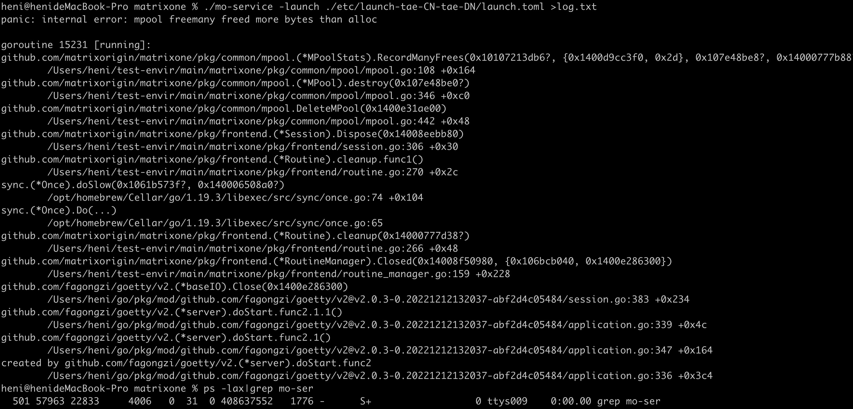 Bug Kill Connection Connectionid Mo Service Be Stoped · Issue 7876