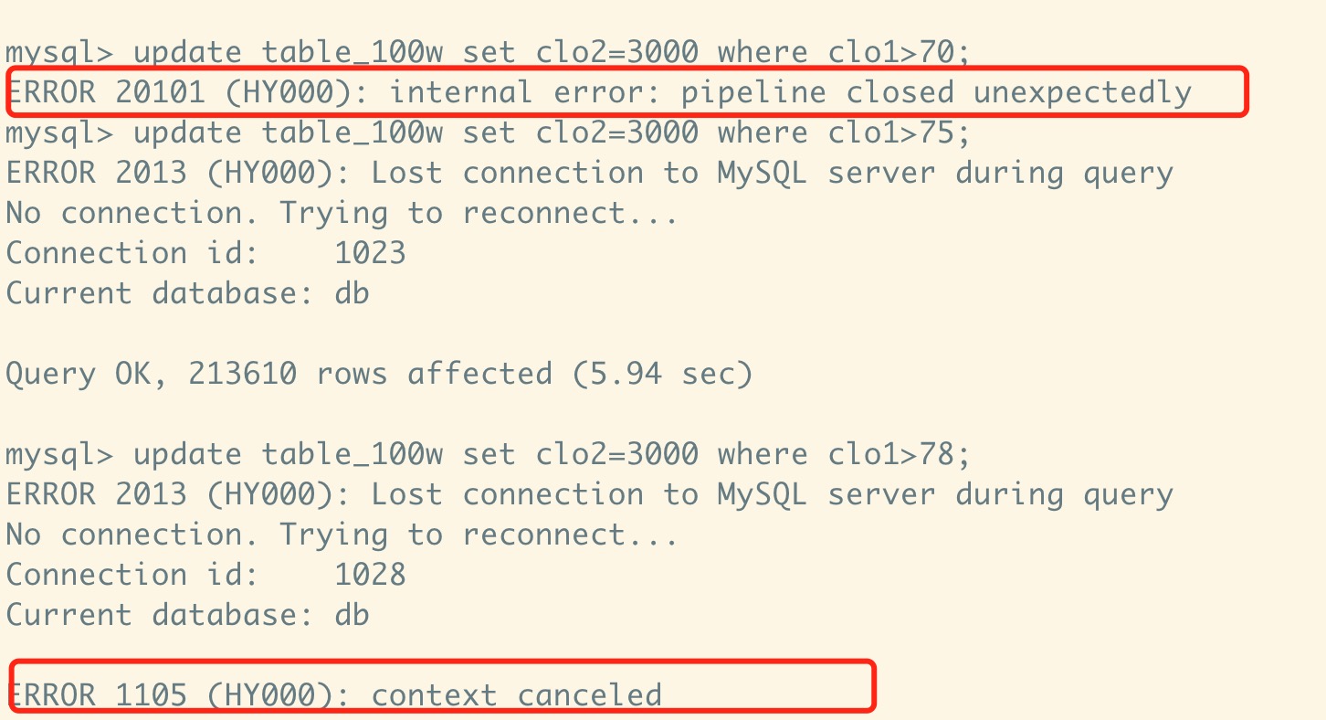 [Bug]: kill update and delete sql reported panic error · Issue #7615 ...