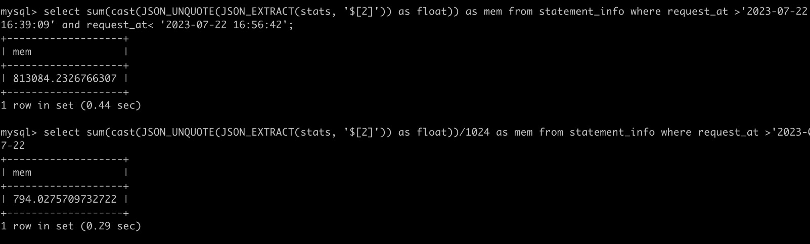 Bug Cpu Time And Mem Value Statistics Problem · Issue 10837 · Matrixoriginmatrixone · Github 9313