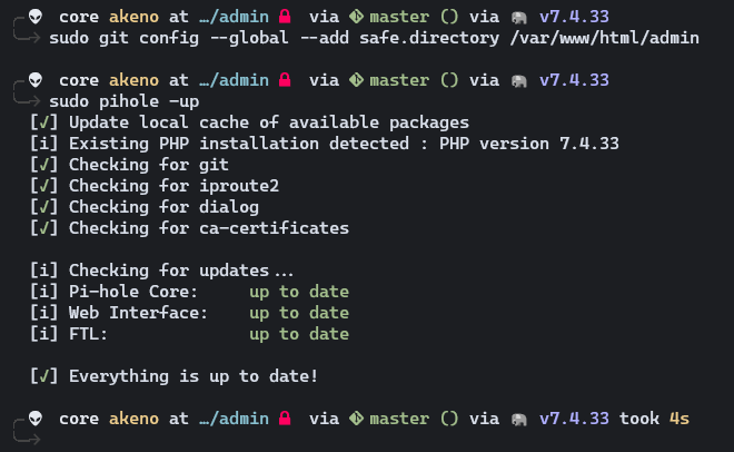 Error When Checking For Updates Web Admin Repo Is Missing From System On Apache Debian11