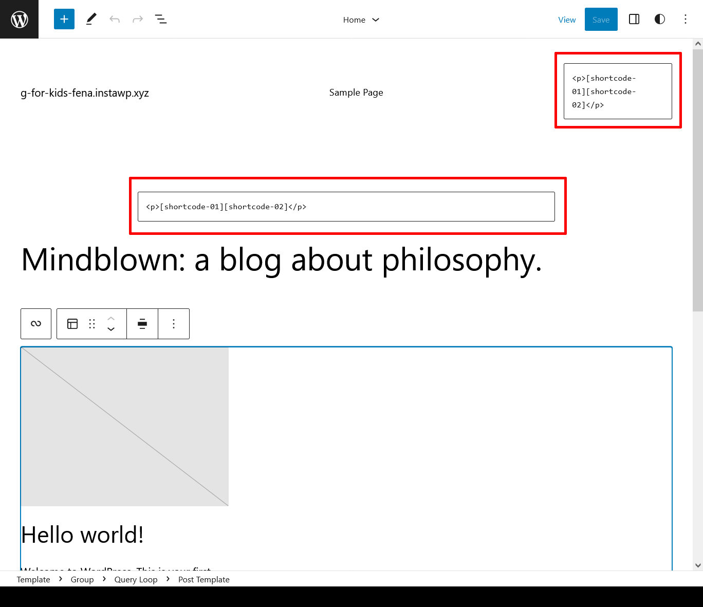 Site Editor: Automatically generated paragraph in Custom HTML block ...