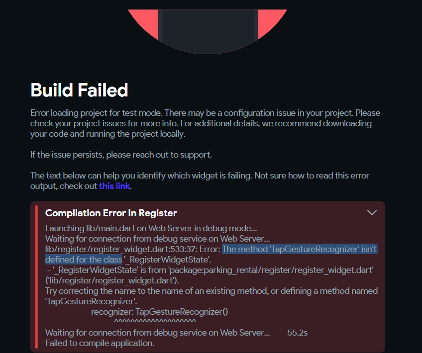 Build Fails With Tapgesturerecognizer Isn T Defined For The Class When Added Action To