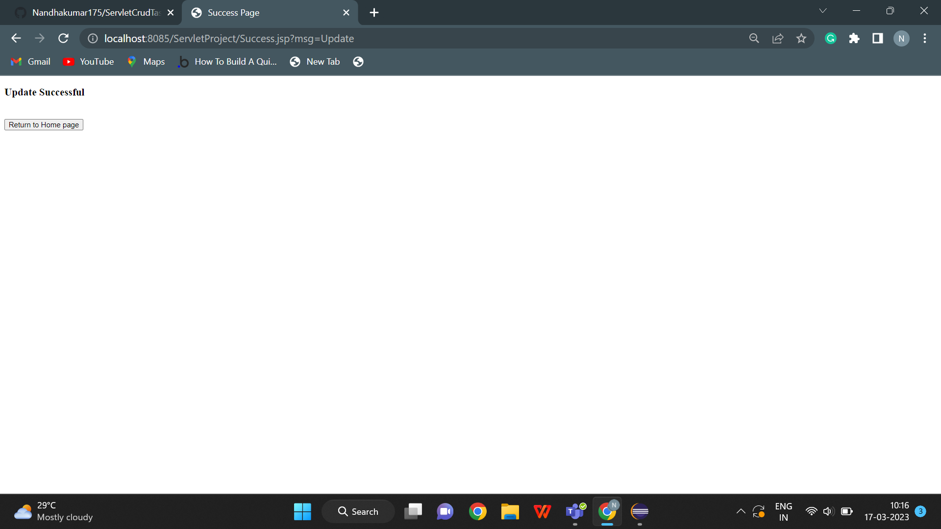 Github Nandhakumar175 Servletcrudtask