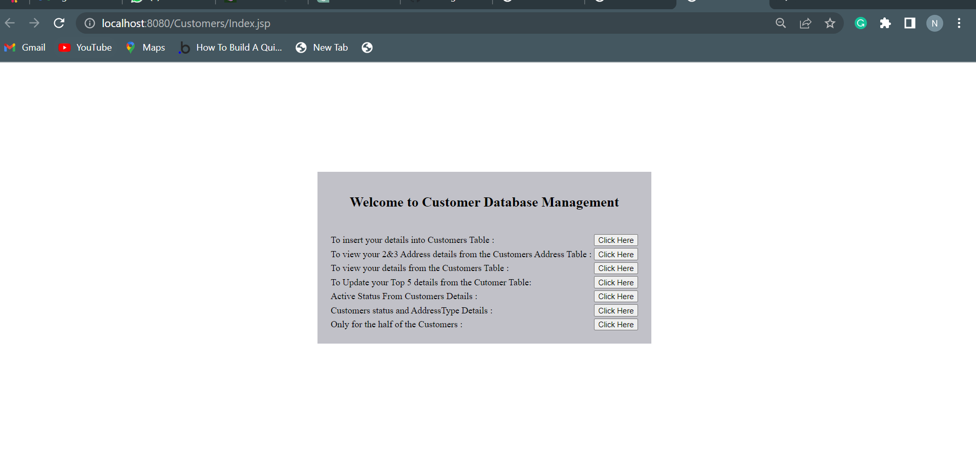 GitHub - Nandhakumar175/CustomerServletDbms