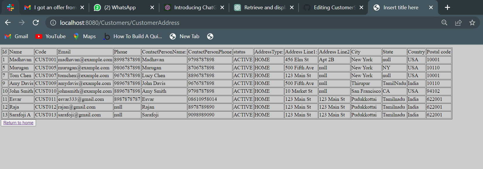 GitHub - Nandhakumar175/CustomerServletDbms