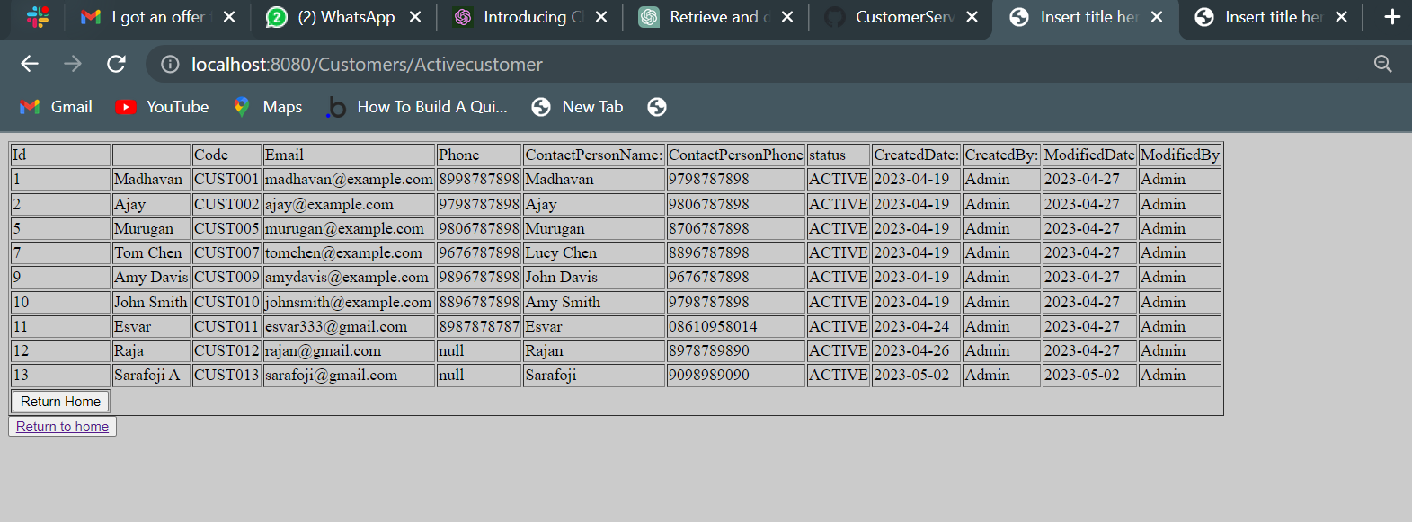 GitHub - Nandhakumar175/CustomerServletDbms