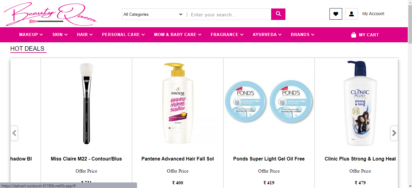 GitHub - Anandkr21/Beauty-Bebo-Clone: This website is clone of Beauty Bebo which is India ...