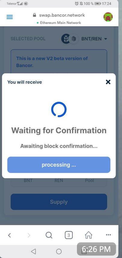 Transaction Confirmation Screen Gets Stuck Occasionally · Issue 106