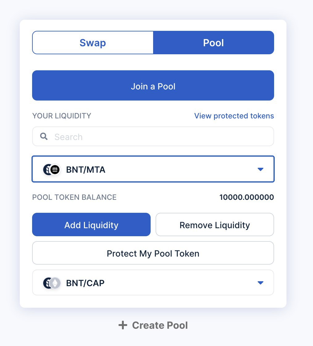 Provide a way for liquidity providers to see how much liquidity they have in a pool in the join ...