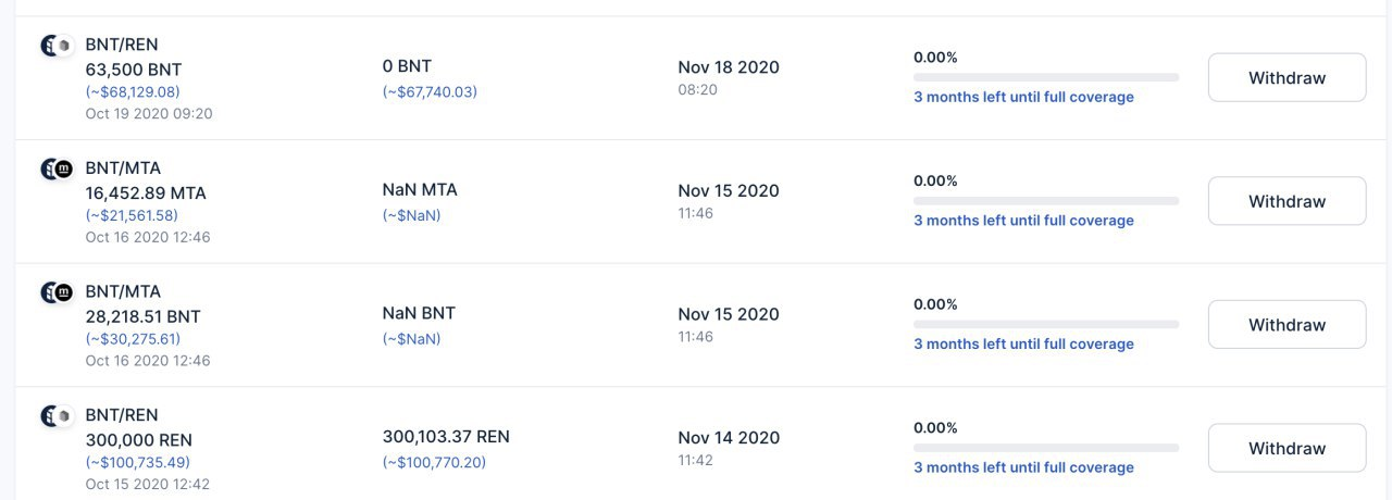 Protection table - "Fully Protected Value" showing "NaN" · Issue #348 · bancorprotocol/webapp ...