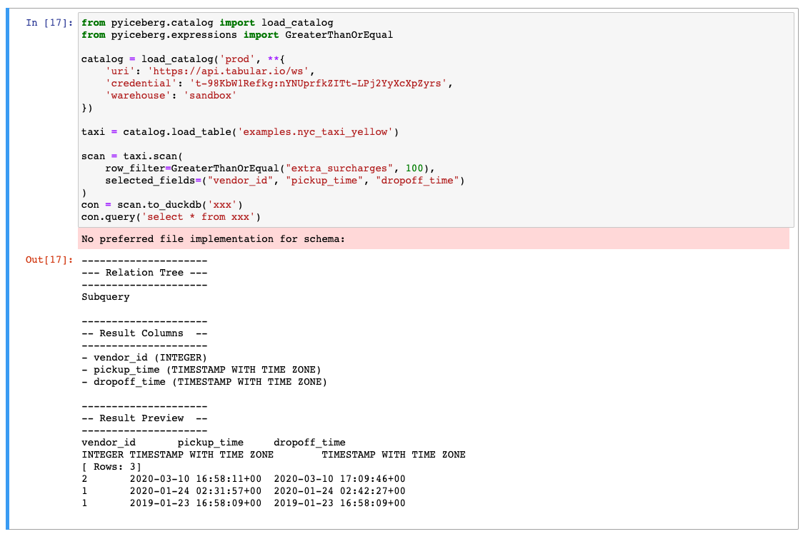 Pyiceberg Valueerror An Expression Cannot Be Evaluated To Python True Or False · Issue 7012