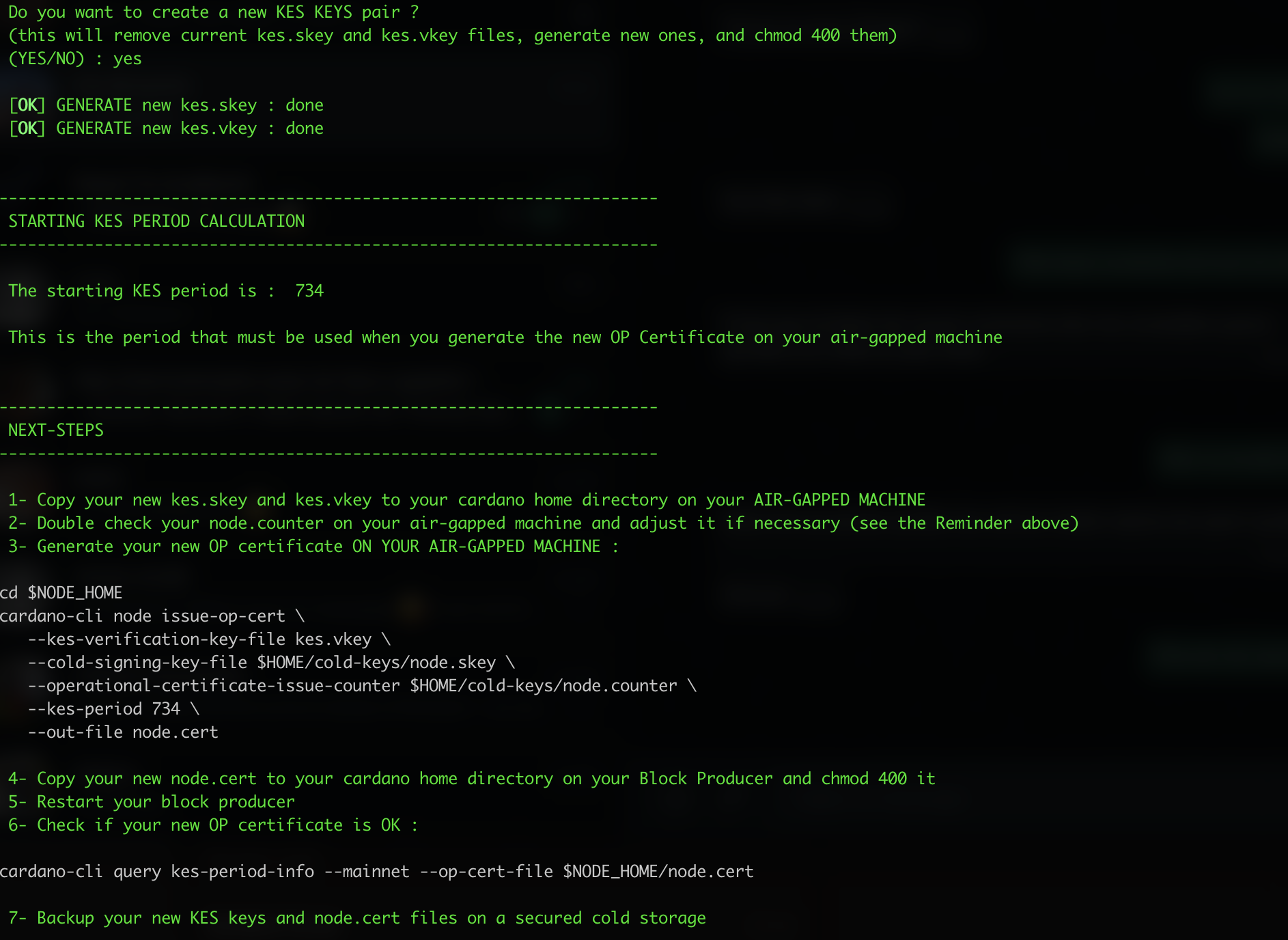 GitHub - Kirael12/Cardano-KES-Rotate-Companion: Companion script for KES keys rotation (for Coin ...