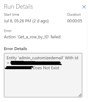[CoE Starter Kit - BUG] [Child] Admin | Sync Logs - Action 'Get_a_row_by_ID' failed · Issue ...