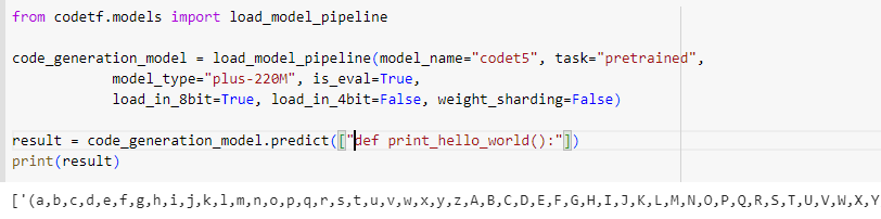 The example code was not working · Issue #12 · salesforce/CodeTF · GitHub