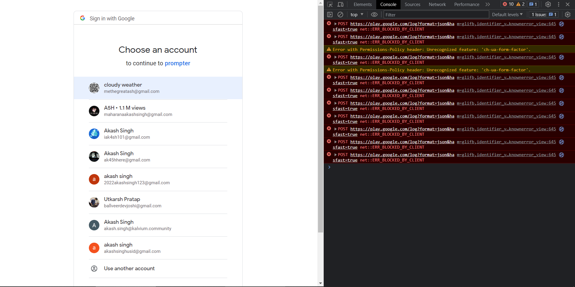 GoogleLogin and useGoogleLogin are not returning the same response ...