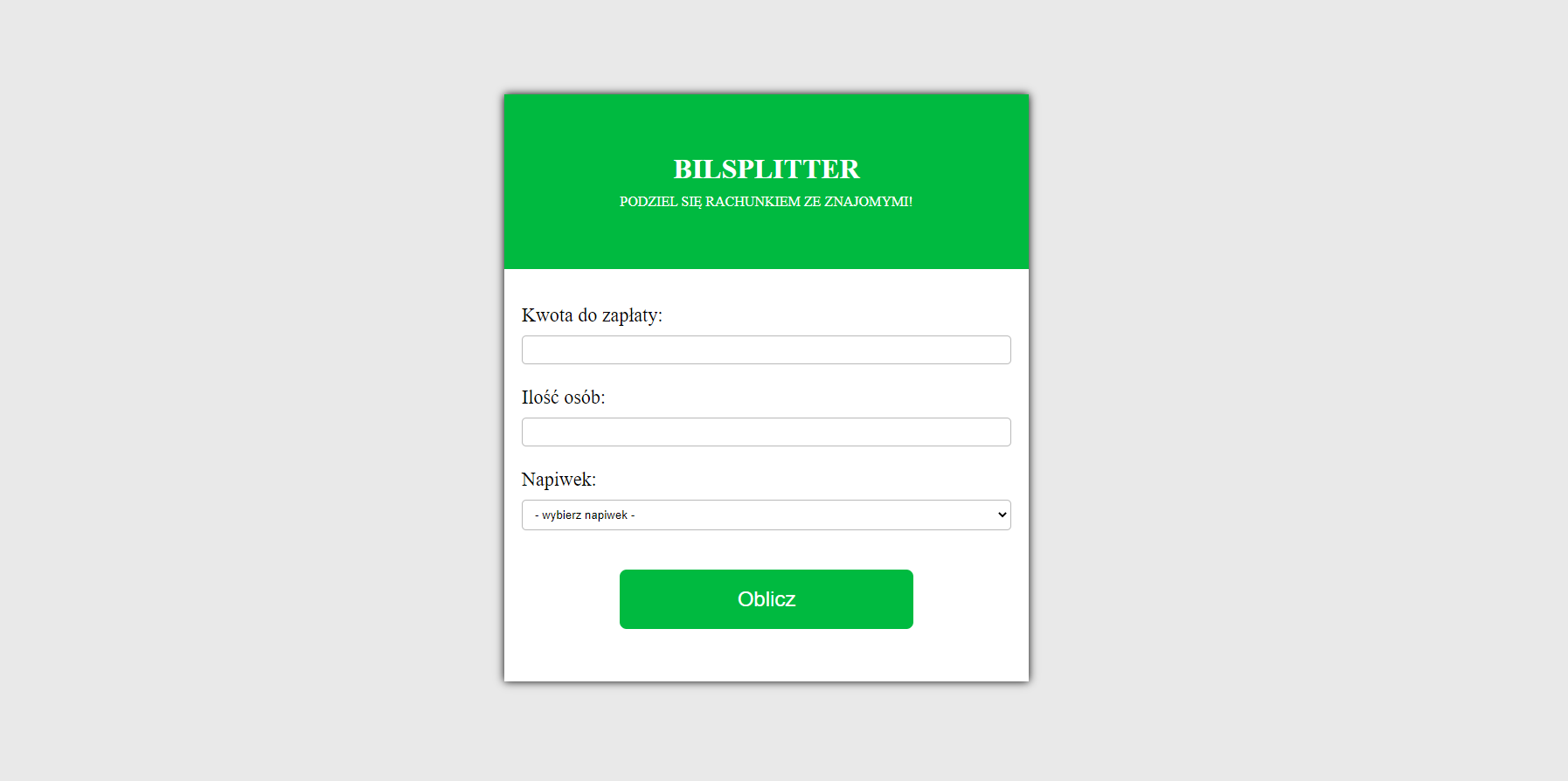 GitHub - Ttricio/04billSplitter-JavaScript