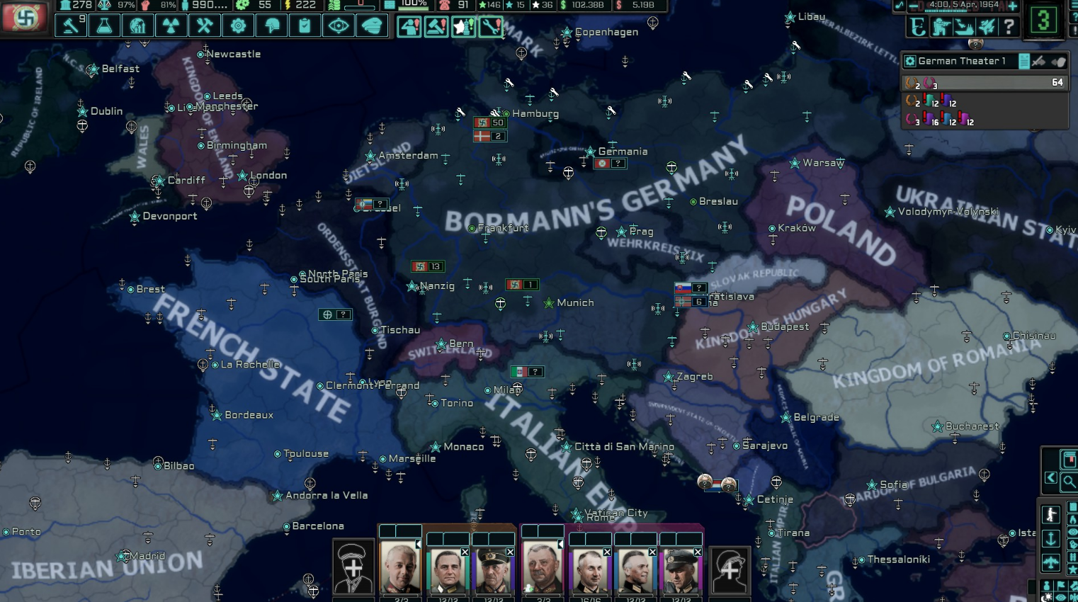 Bormann germany - get no event about annexing/tag switching to germania ...