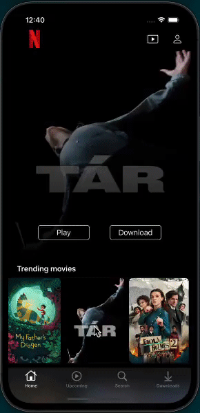GitHub - tunahanfiliz/Netflix-mvvm: this project is an exact netflix clone. Developed with SWIFT