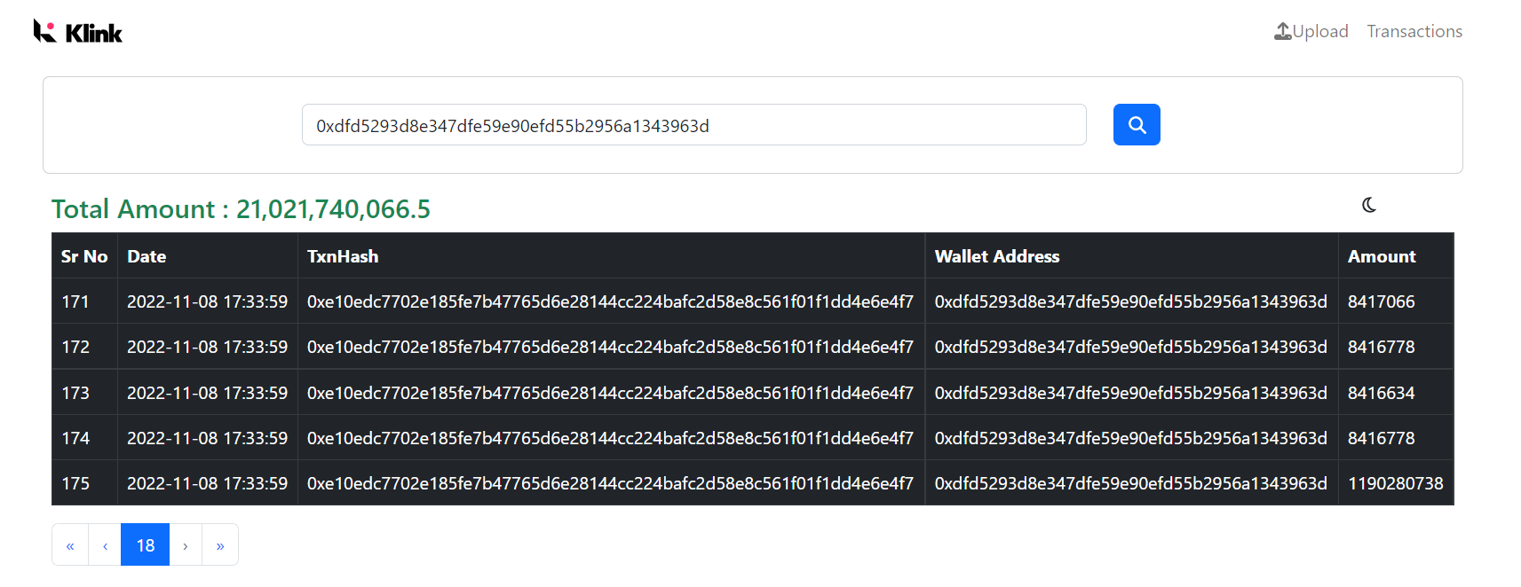 Github Dinaaz Codesklink Task App An Application That Allows You To Upload A Transaction Csv