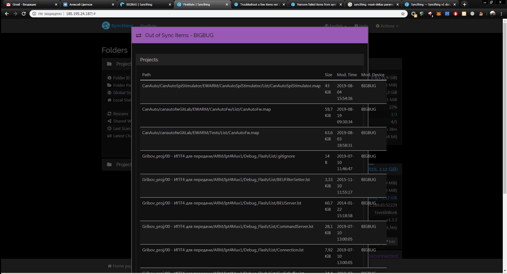 Out of sync panel layout overflows · Issue #6268 · syncthing/syncthing ...