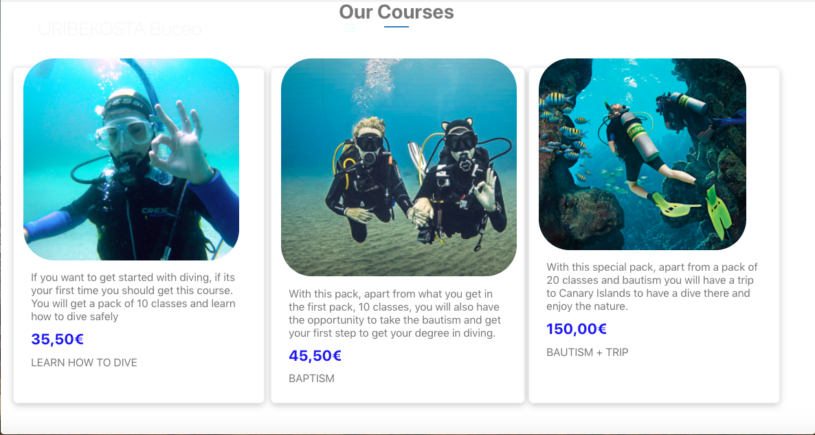 GitHub - martinjauregui00/Uribekosta-Diving: Diving School Commercial Website