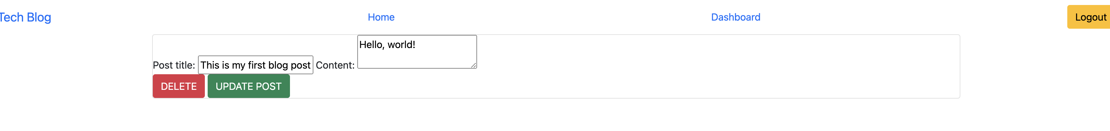 GitHub - AvivaRubenstein/MVC-Tech-Blog: This is a tech blog, which allows users to create posts ...
