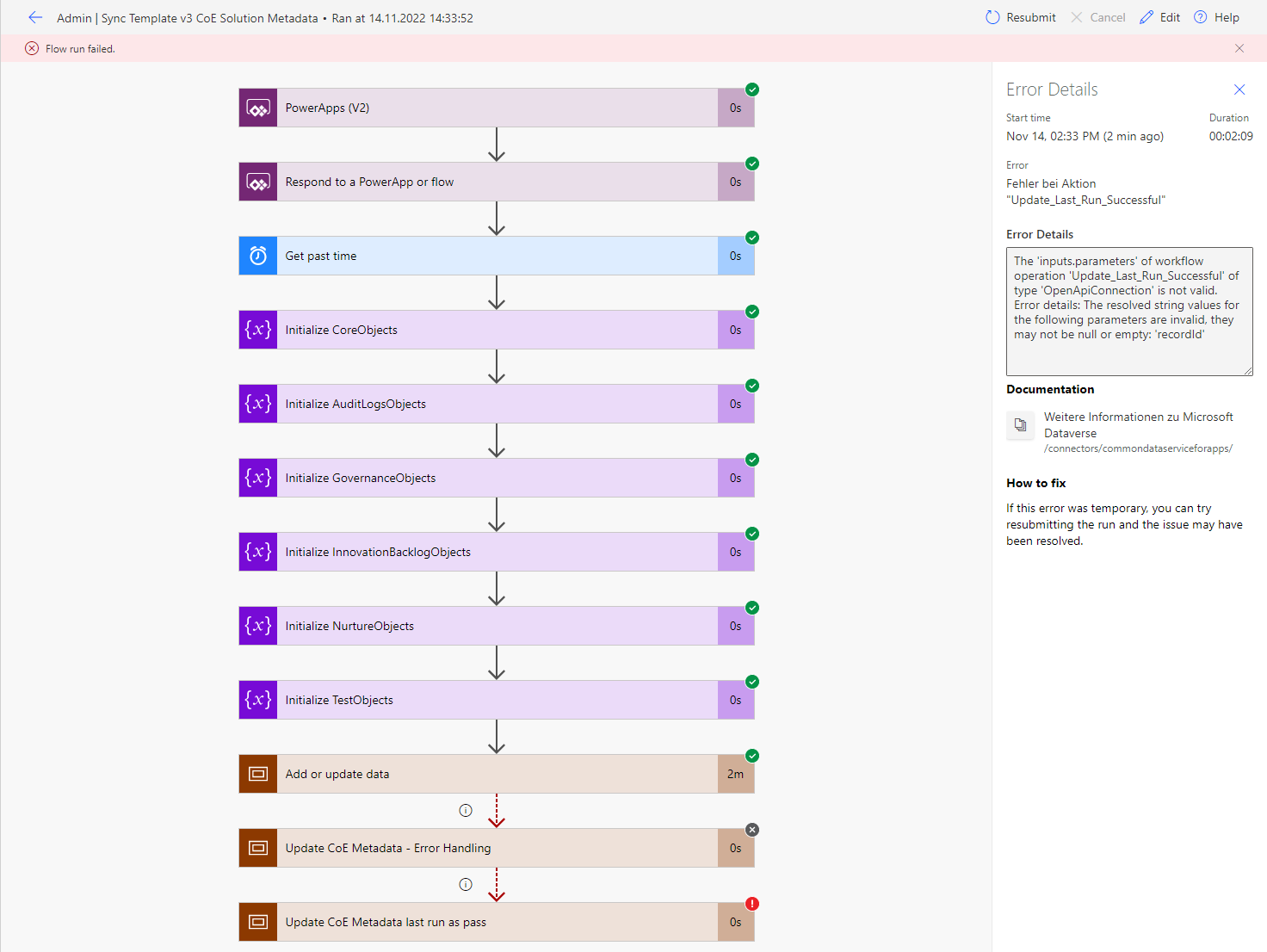 Coe Starter Kit Bug Admin Sync Template V3 Coe Solution Metadata