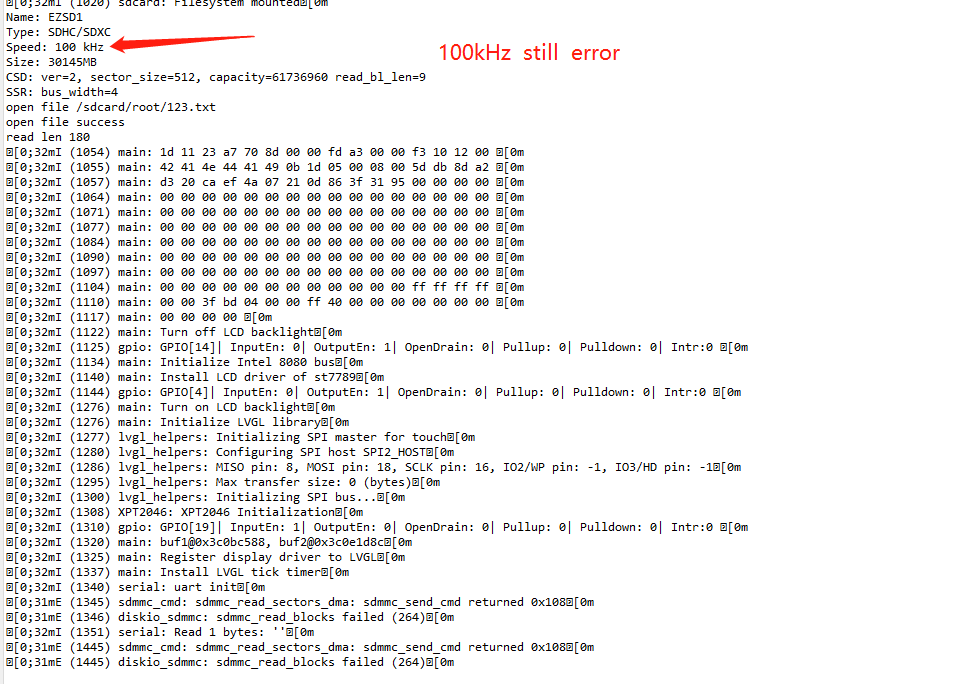 ESP32-S3, SD card CRC error (IDFGH-9747) · Issue #11080 · espressif/esp-idf · GitHub