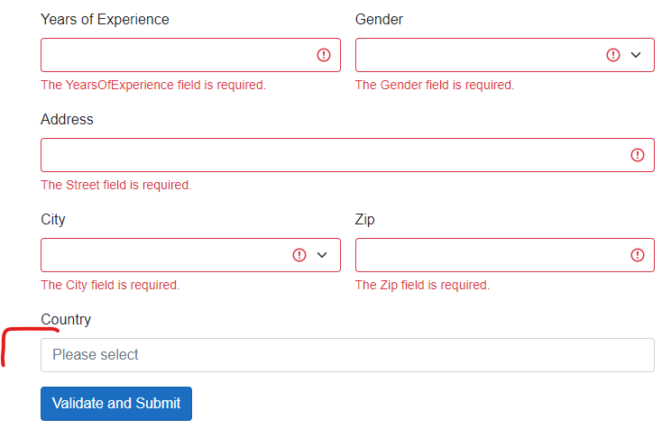 Autocompletes External Validation Not Working · Issue 4628 · Megabitblazorise · Github 