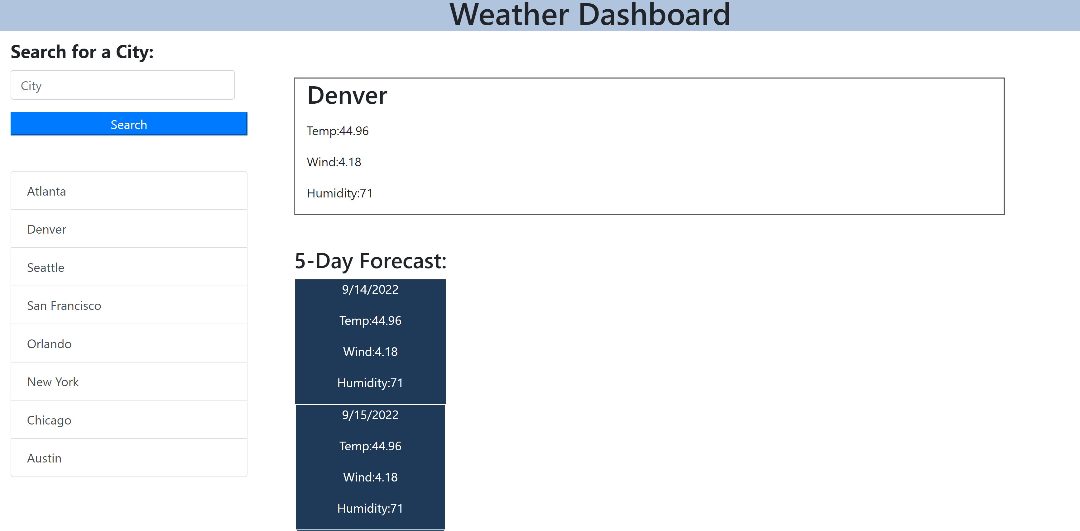 GitHub - Eile8/weather-forecast