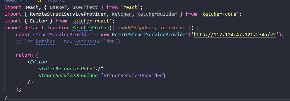 How do I get a ketcher instance in react project? · Issue #1898 · epam ...