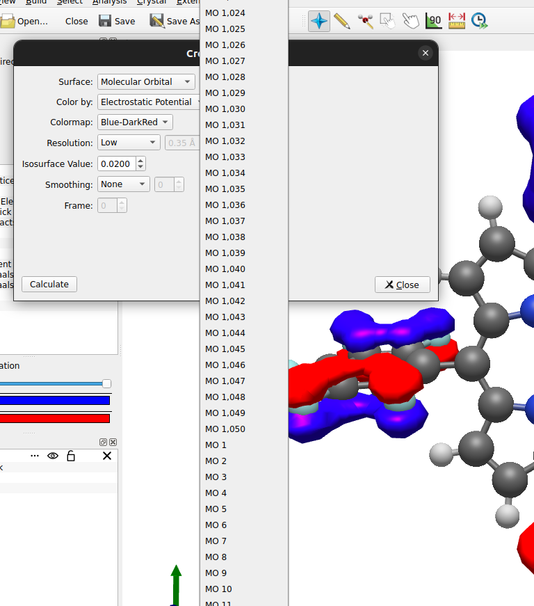 Menu Error: Orbital Numbering Error Gaussian Chk File Create Surfaces Dialouge · Issue #1322 ...